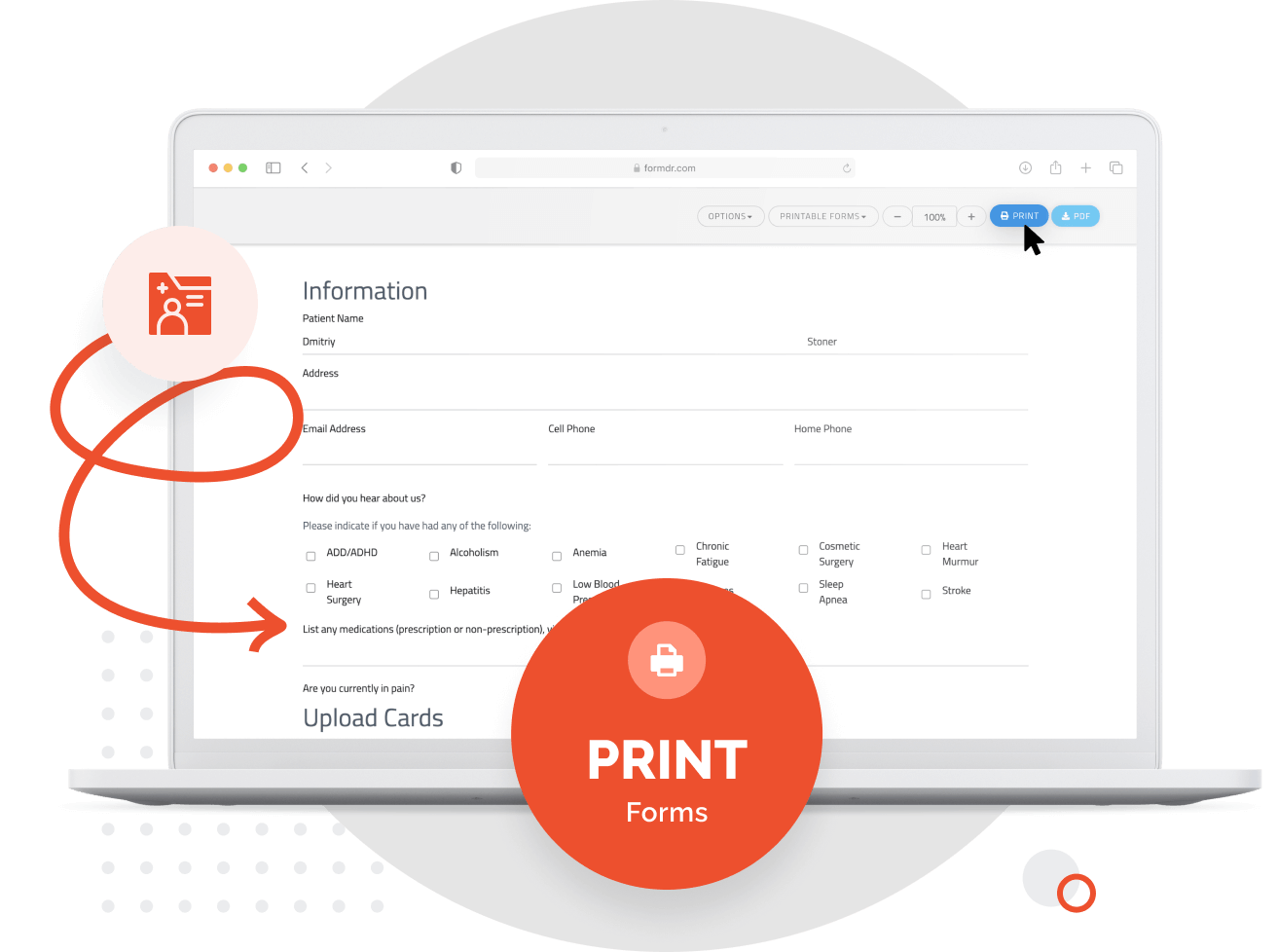 Print Secure Form Submissions FormDr